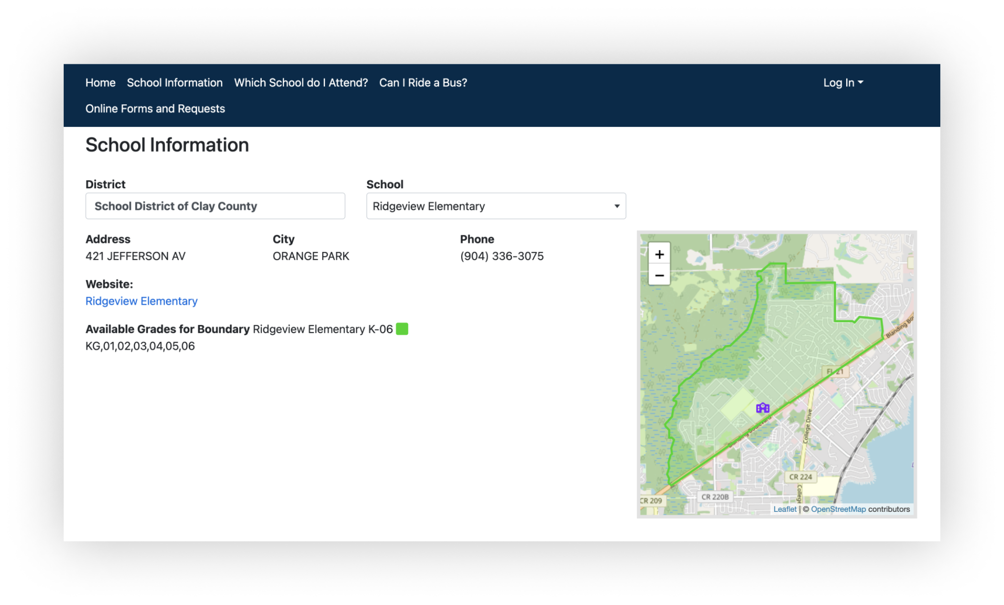 Student Transportation Information Portal – BusPlanner