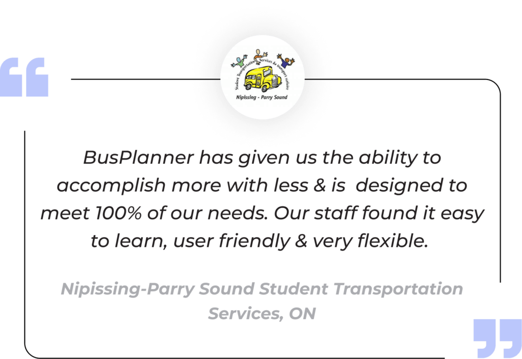 Student Transportation Information Portal – BusPlanner