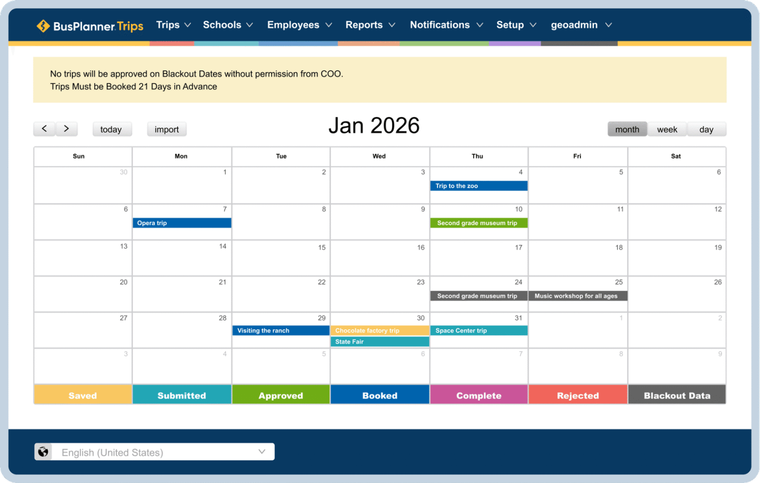 School Field Trip Management Software